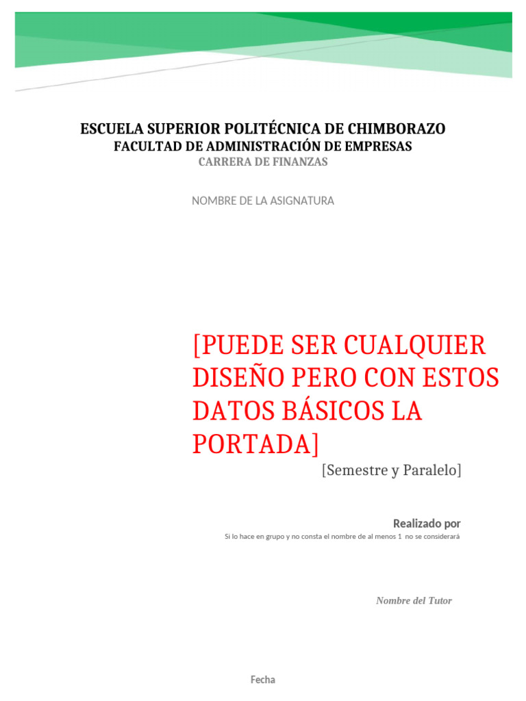 Formato para Entrega de Tareas PDF | PDF | Diseño gráfico | Tipografía