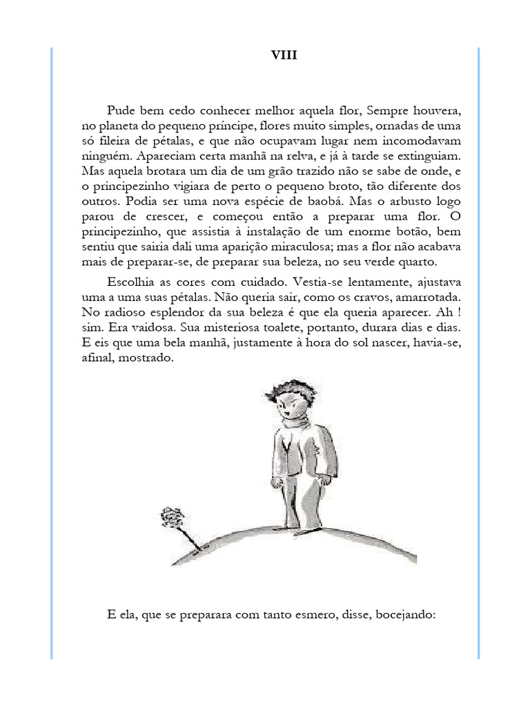 A Vaidade da Flor do Pequeno Príncipe | PDF