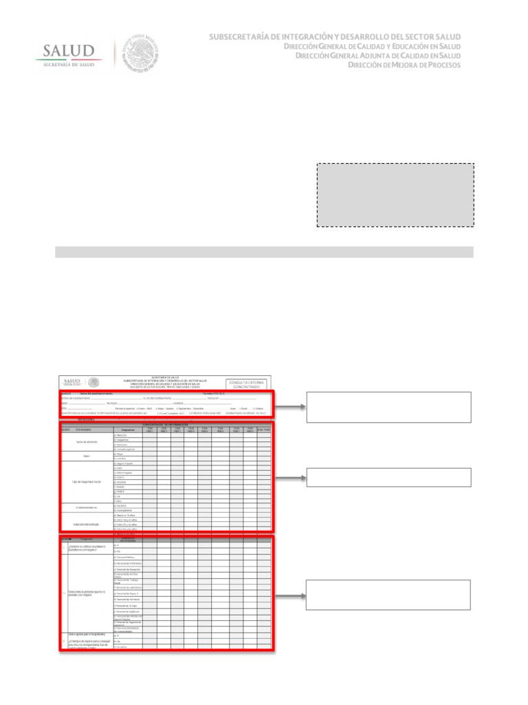 Instructivo de Llenado para Concentrado Estad | PDF | Metodología de ...