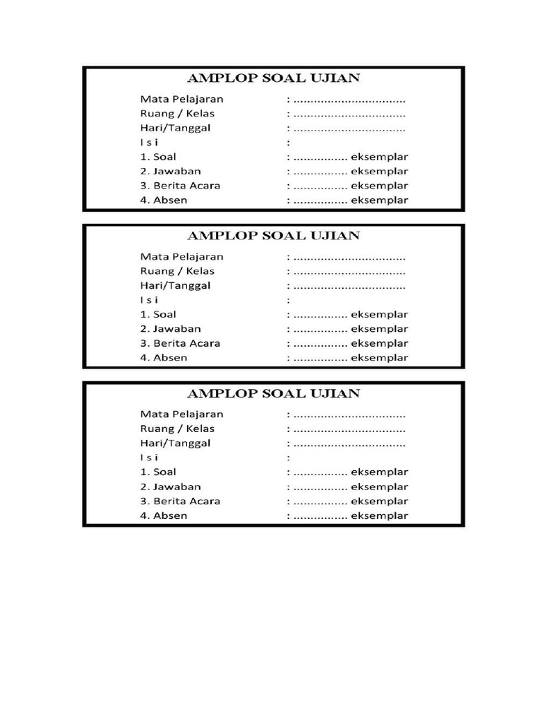 Label Soal Aas | PDF