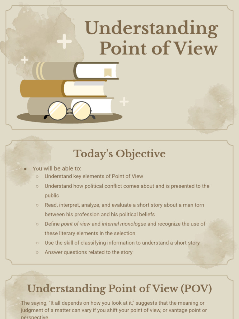 Impact of POV in "Lather and Nothing Else" | PDF | Narration | Cognition