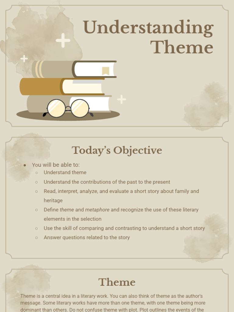 Everyday Use - Understanding Theme | PDF