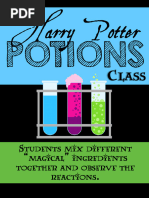 Harry Potter Potions and Ingredients Guide | PDF | Harry Potter