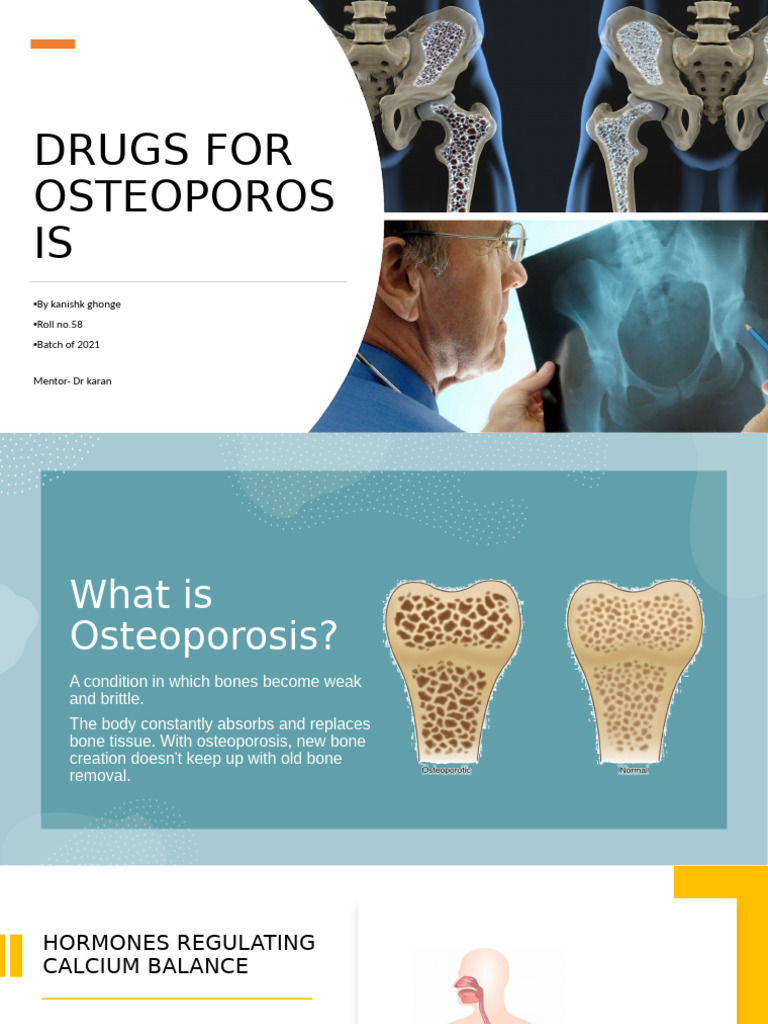 Drugs For Osteoporosis | PDF | Osteoporosis | Bone