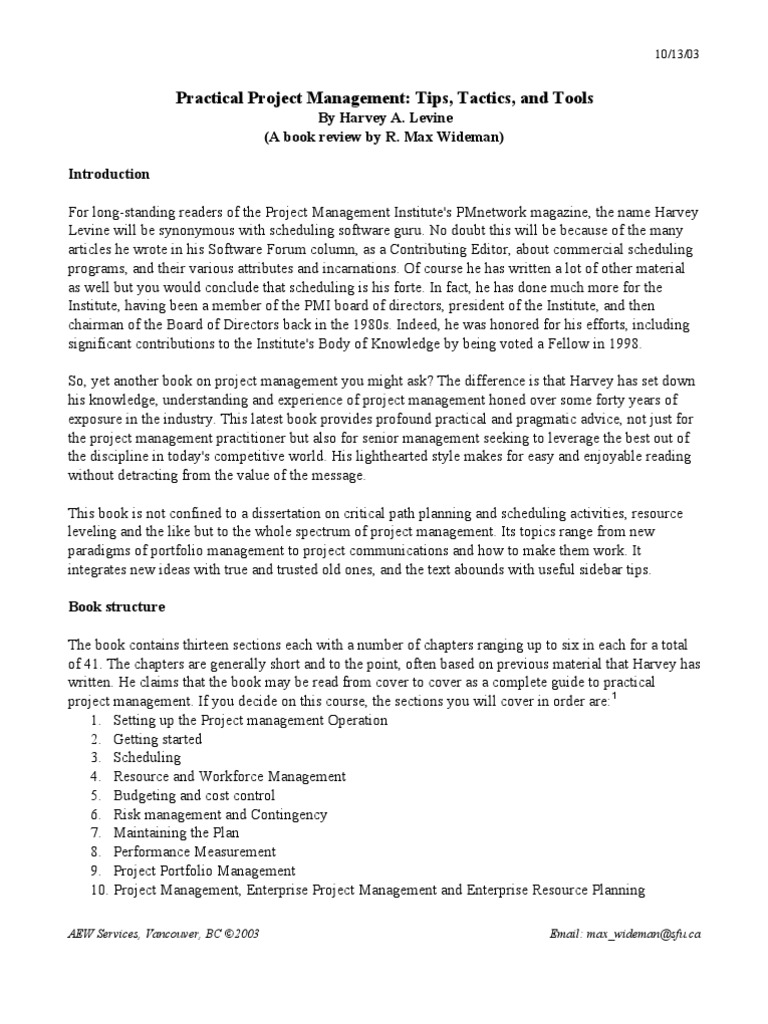 Practical PM | PDF | Project Management | Business