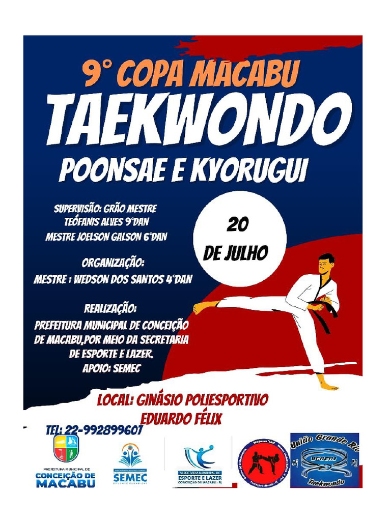 9ª Copa Macabu de Taekwondo 2025 | PDF | Taekwondo | Artes marciais ...