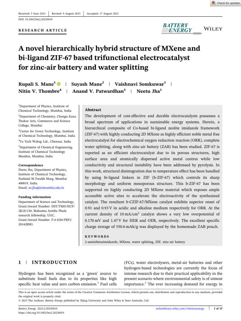 A Novel Hierarchically Hybrid Structure of MXene and | PDF | X Ray Photoelectron Spectroscopy ...