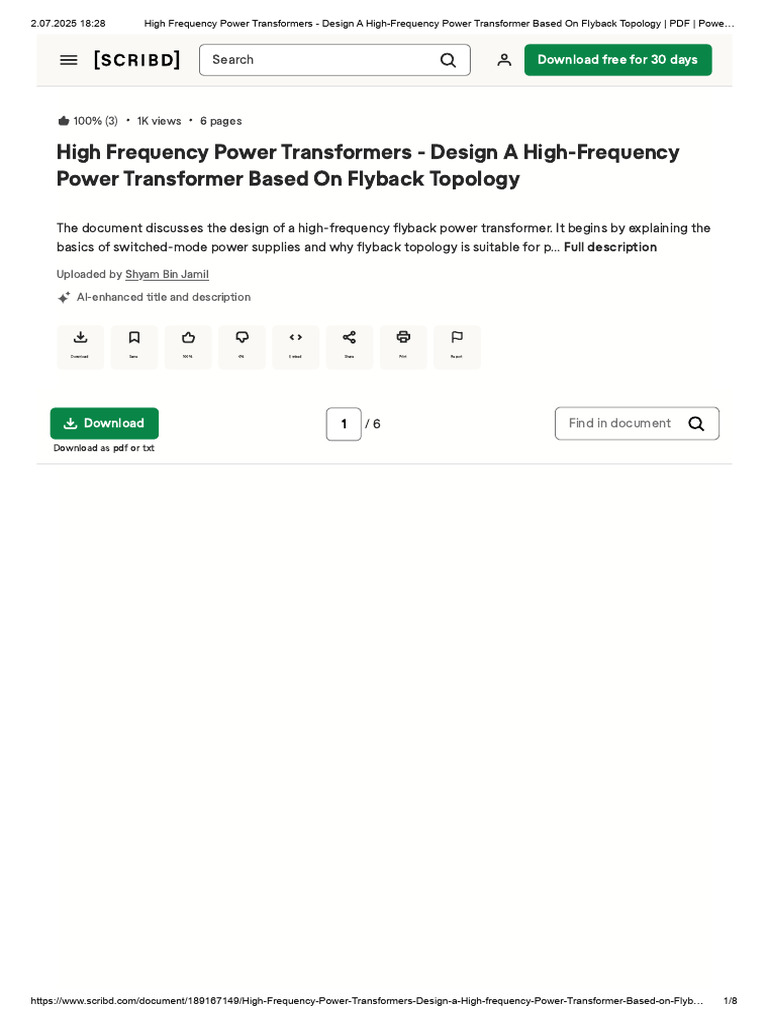 High Frequency Power Transformers - Design A High-Frequency Power ...