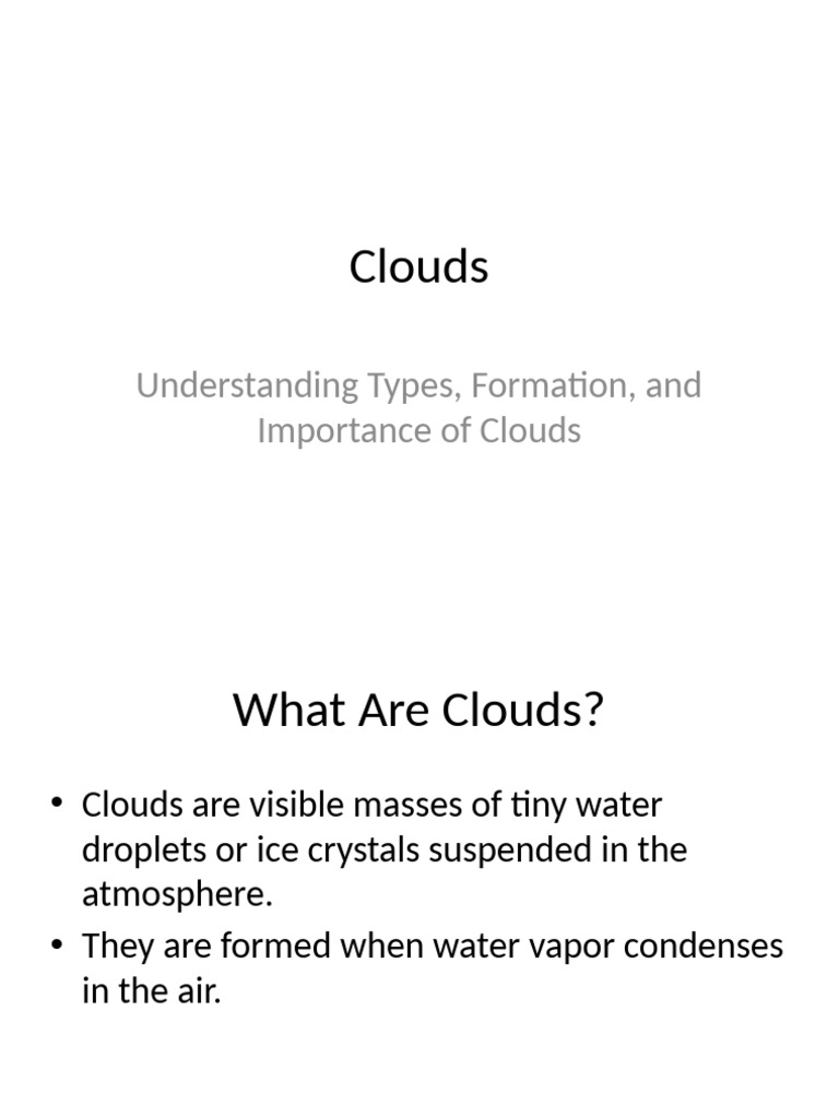 Clouds Presentation | PDF