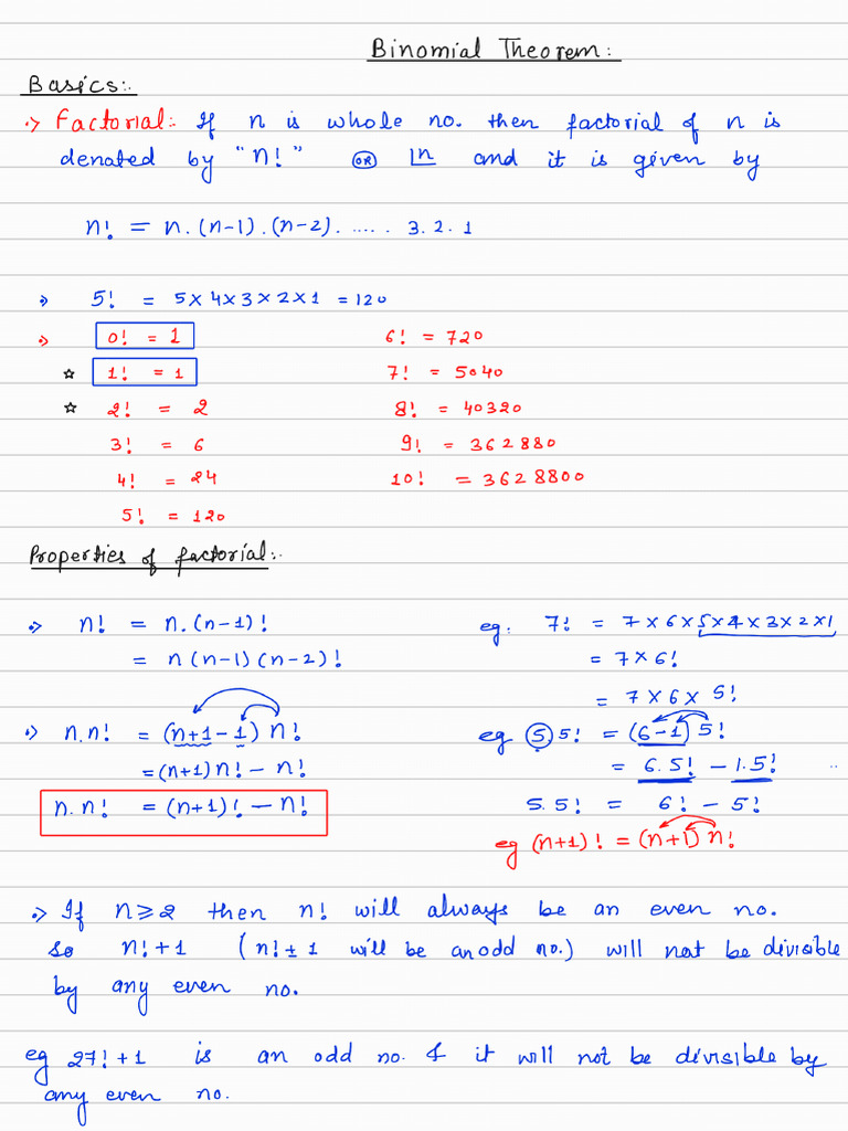 Binomial Theorem - 250630 | PDF