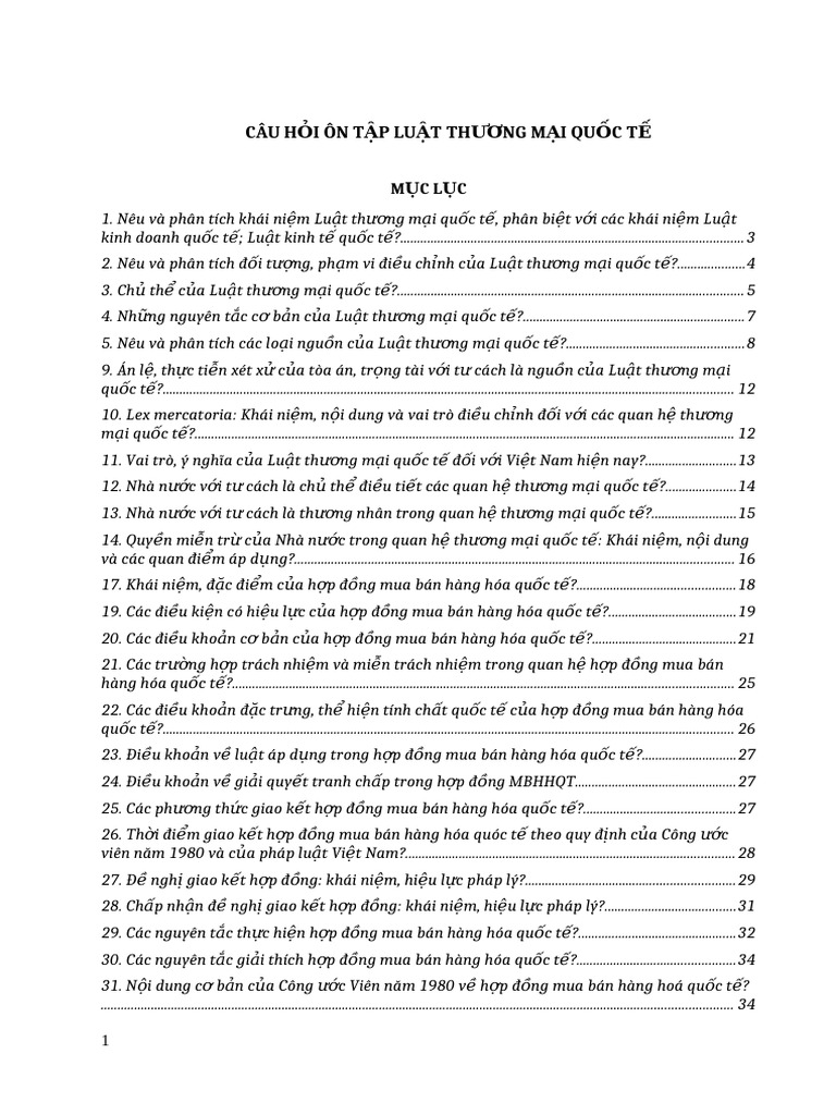 Câu Hỏi LTMQT | PDF