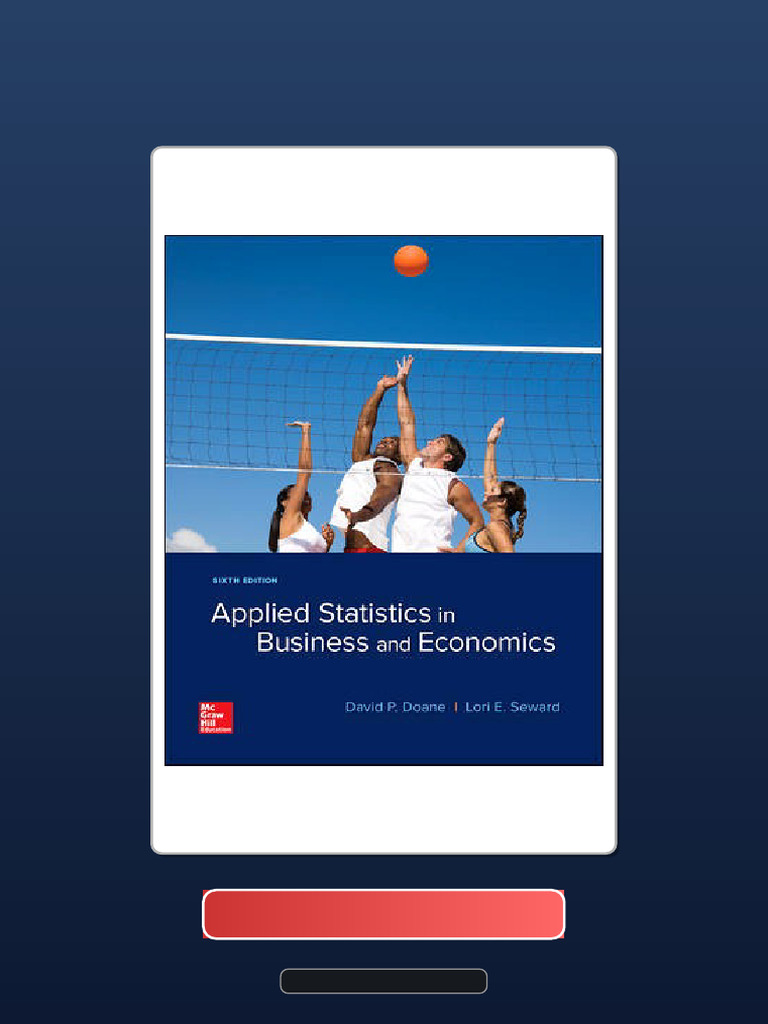 Applied Statistics in Business and Economics 6th Edition David Doane ...