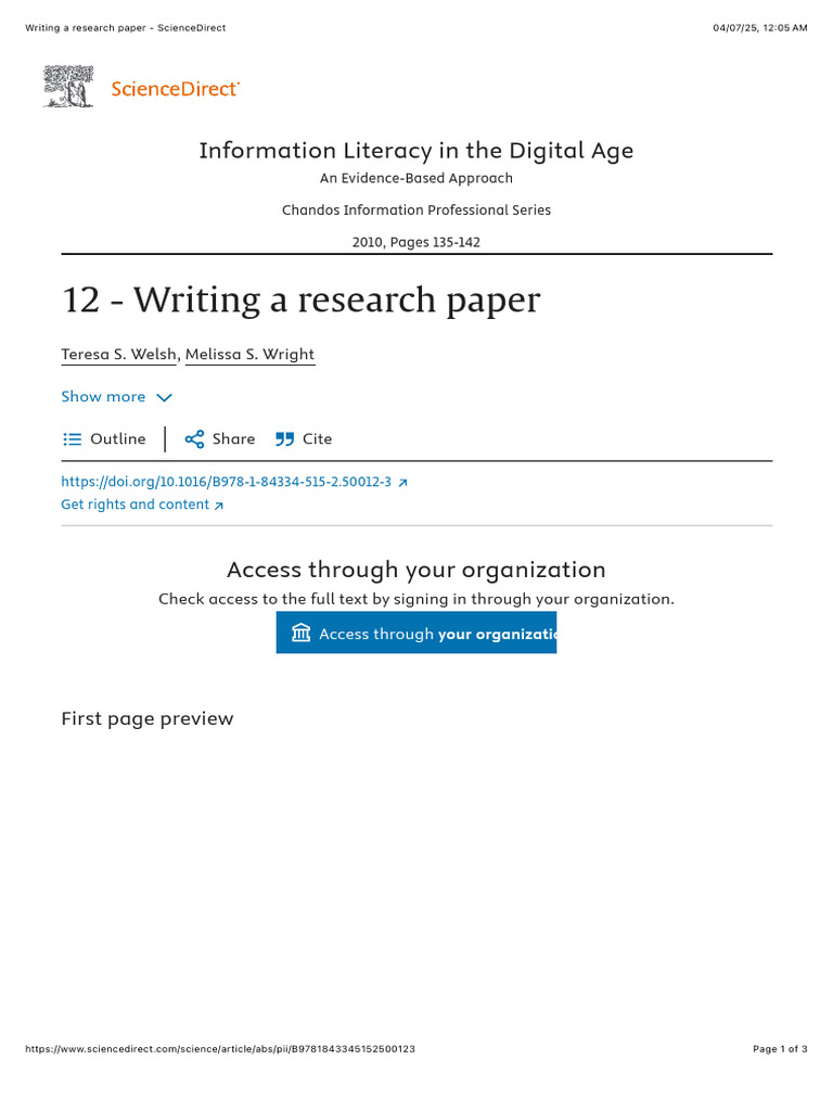 Rthy A Research Paper - ScienceDirect | PDF