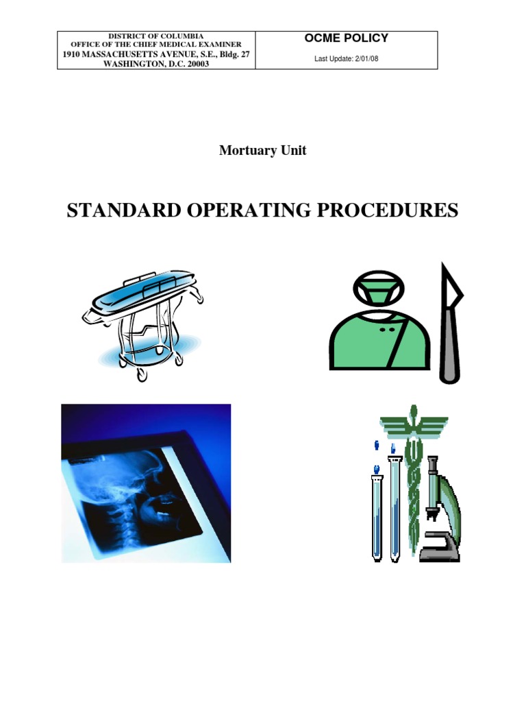 Mortuary Procedures and Responsibilities | PDF | Autopsy | Radiography