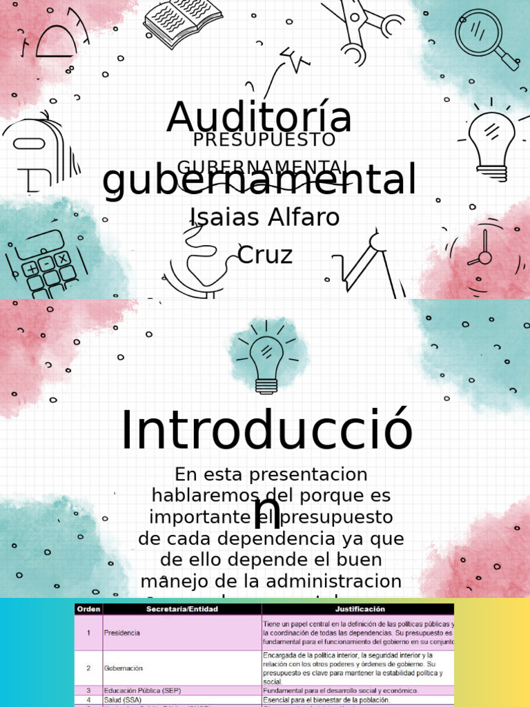 Auditoria Gubernamental - Isaias - AlfaroCruz - 7moa | PDF