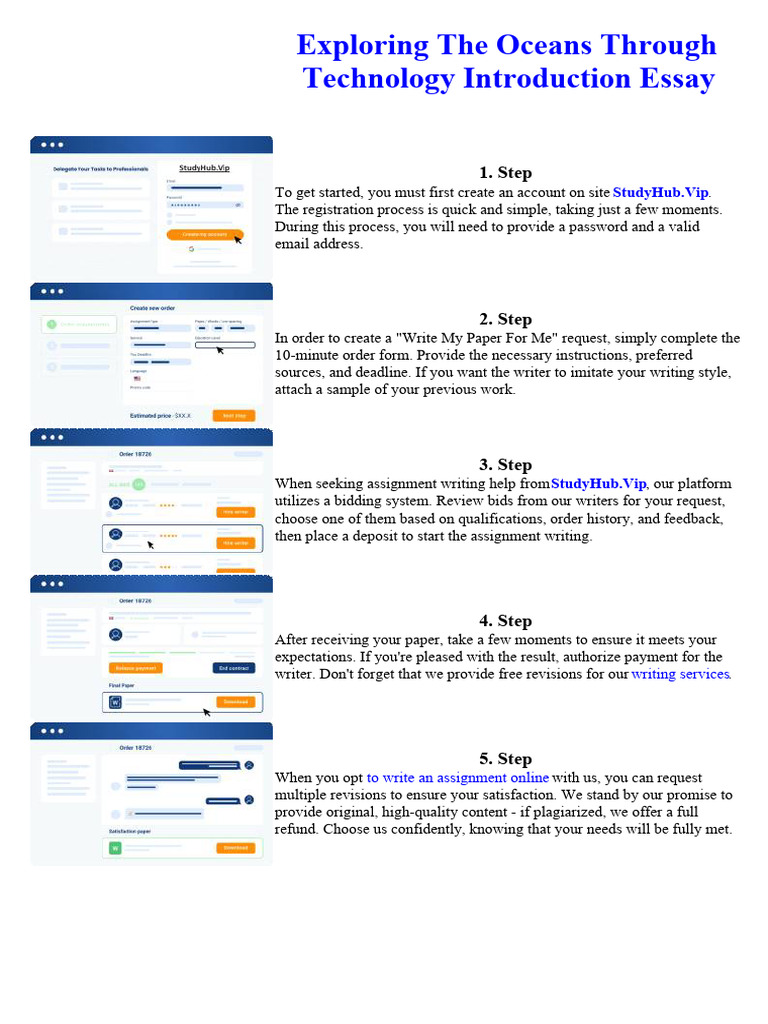 Exploring The Oceans Through Technology Introduction Essay | PDF