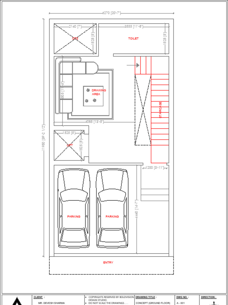 OTS Toilet: A - 001 Concept (Ground Floor) Mr. Devesh Sharma | PDF