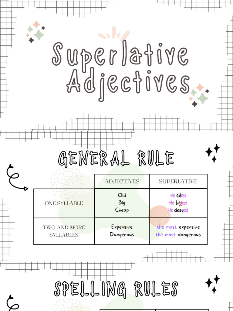 Superlative Adjectives | PDF