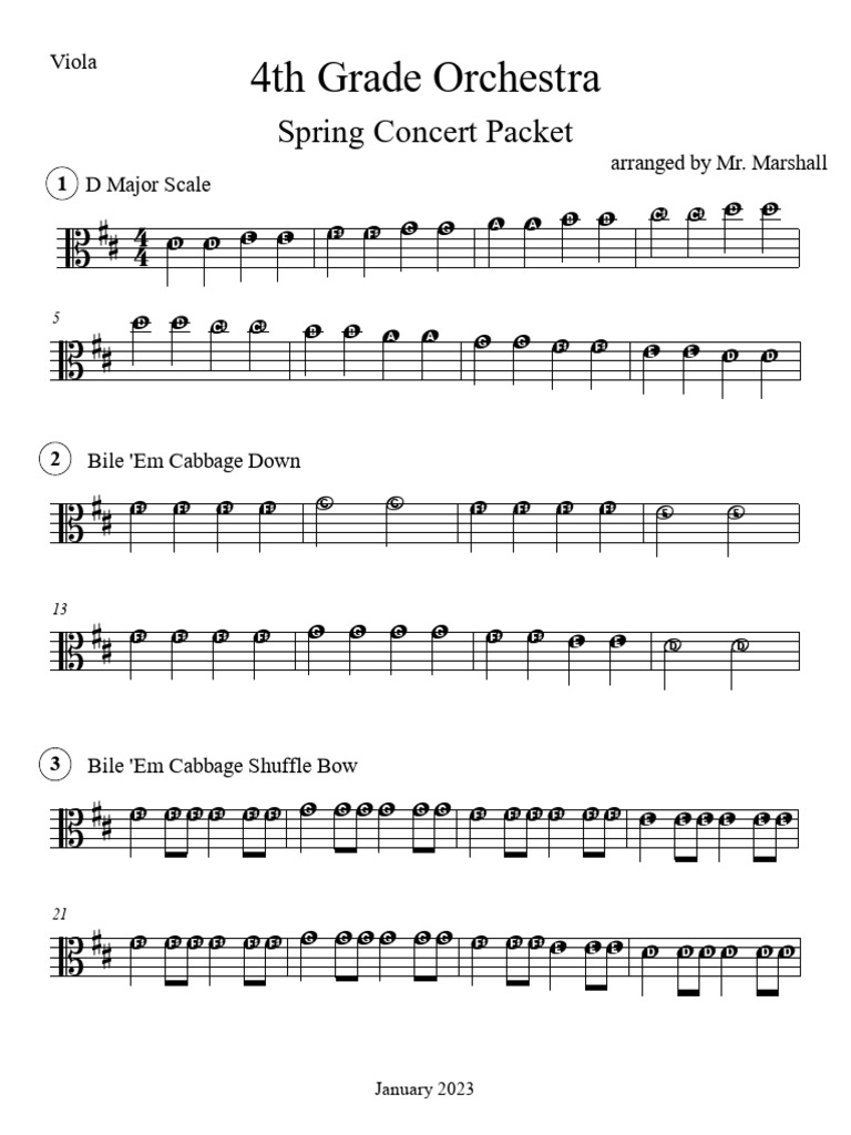 4th Grade Orchestra Spring Concert | PDF