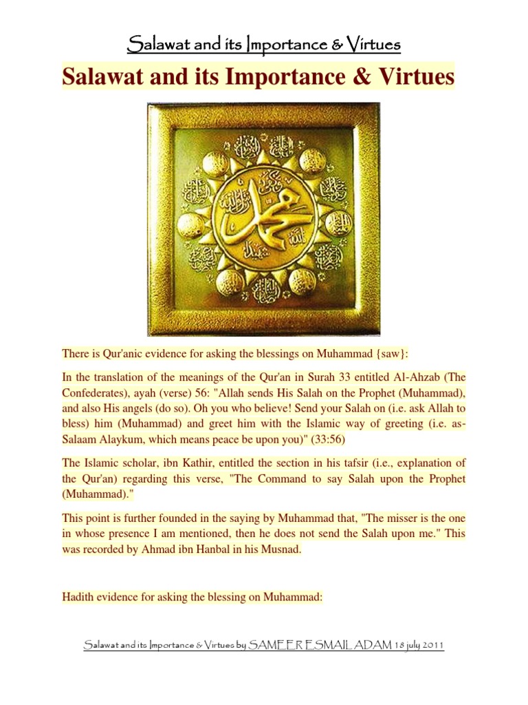 Durood | PDF | Muhammad | Medieval Muslims