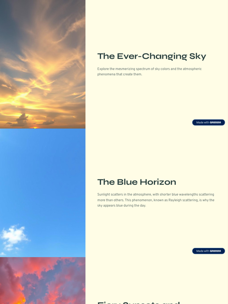 The Ever Changing Sky | PDF