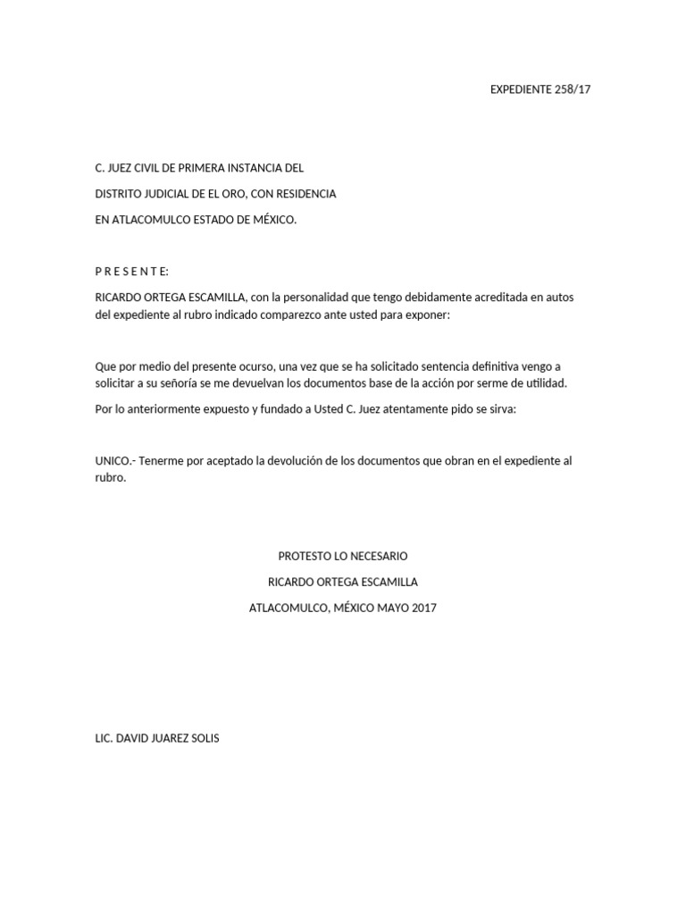 Solicitar Documentos | PDF