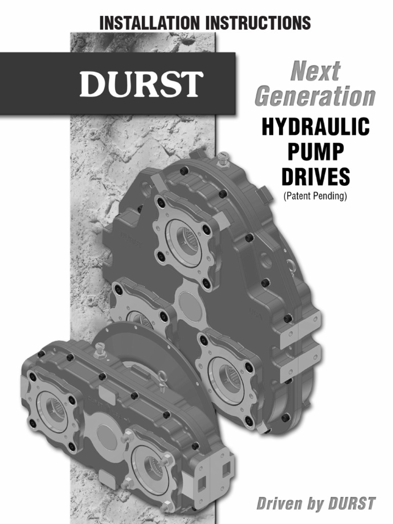 Durst Pump Drive Installation Guide | PDF | Clutch | Pump