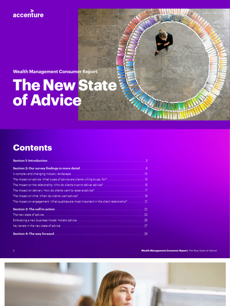 Accenture Wealth Management Consumer Report New State of Advice | PDF ...