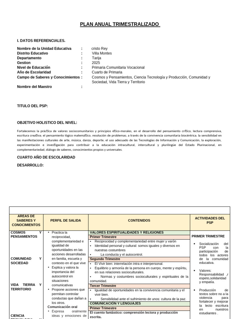 4to Pat Primaria 2025 | PDF | División (Matemáticas) | Comprensión lectora