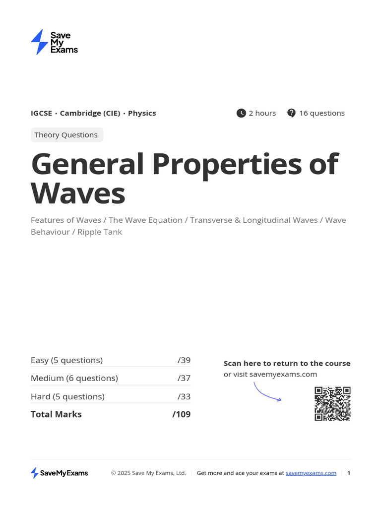 Properties of Waves in Physics | PDF | Waves | Refraction