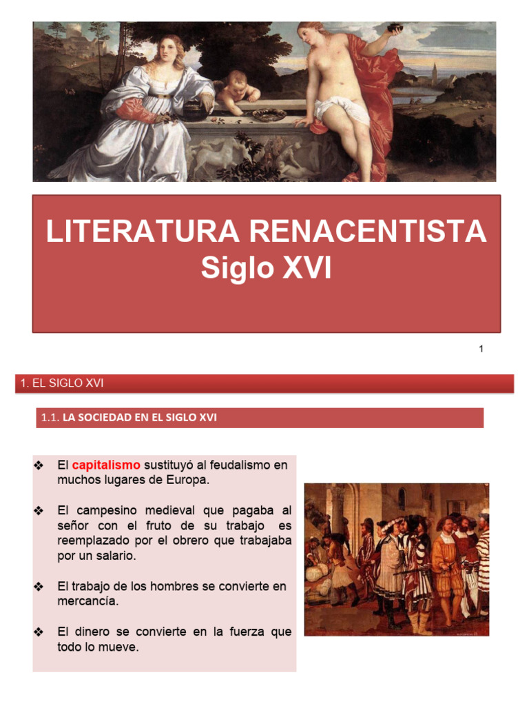3ESO Renacimiento.pdf | PDF | Renacimiento | Literatura renacentista