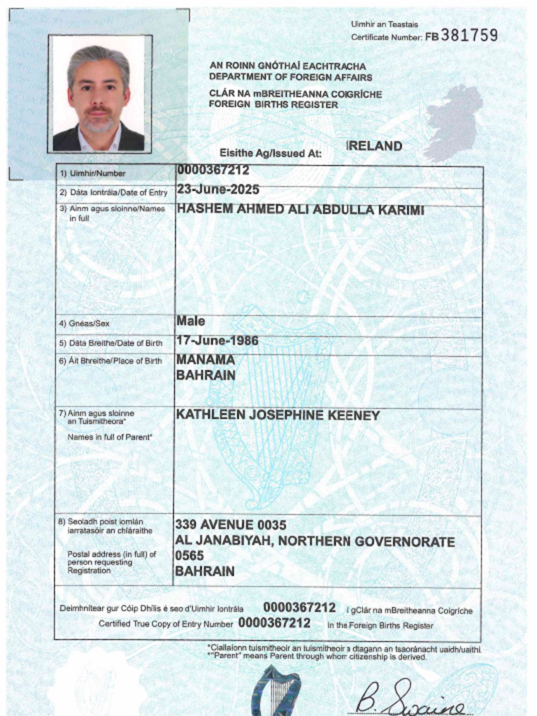 FBR Certificate | PDF