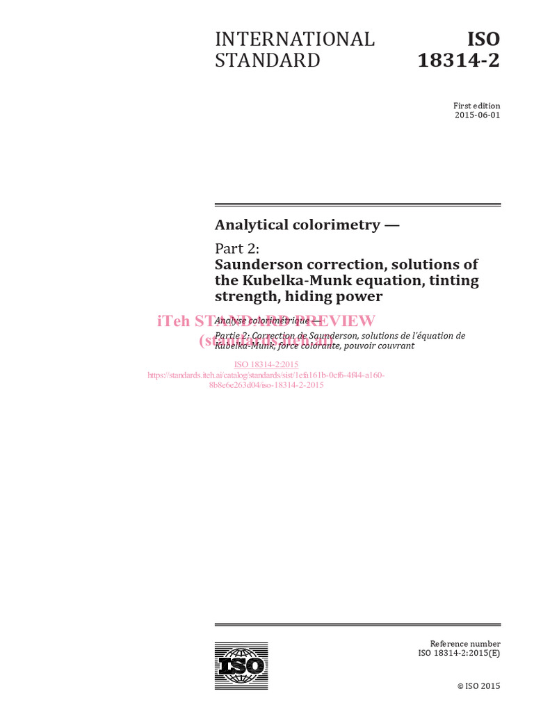 Saunderson Correction & Colorimetry Standards | PDF | Color | Waves