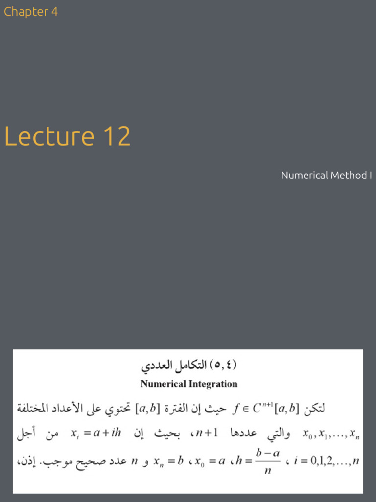 Numerical Method I Lecture12 | PDF