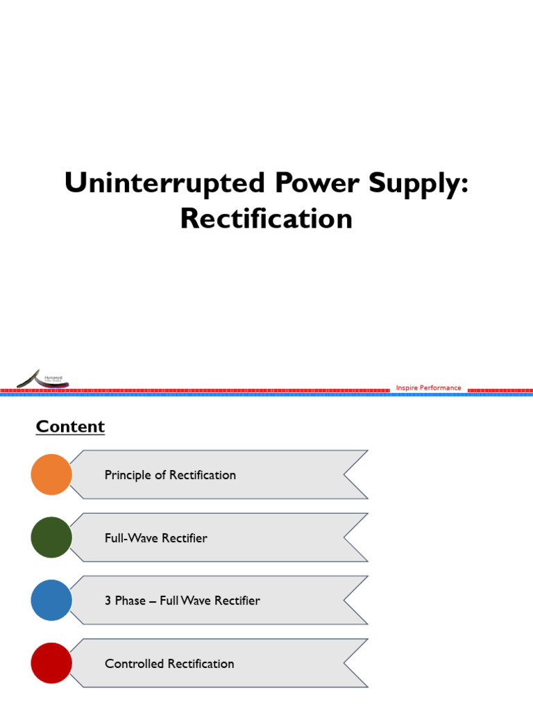 18 - UPS Rectification Principles | PDF | Rectifier | Diode