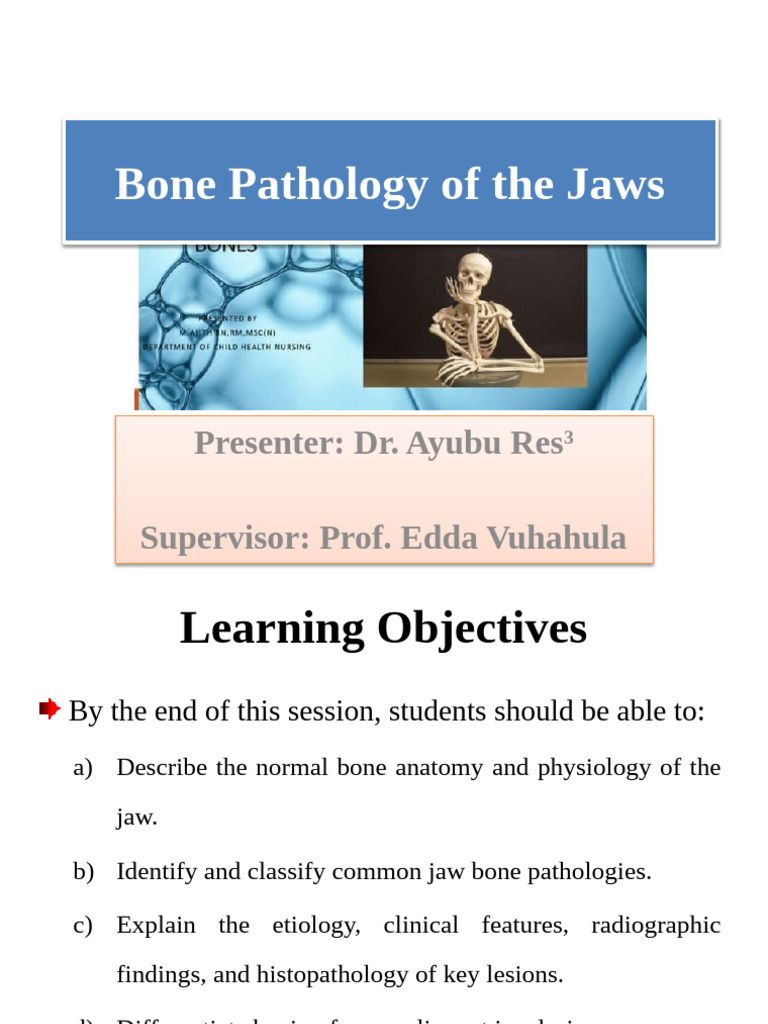 Bone Pathology of The Jaw by Dr. Ayubu | PDF | Bone | Medical Specialties