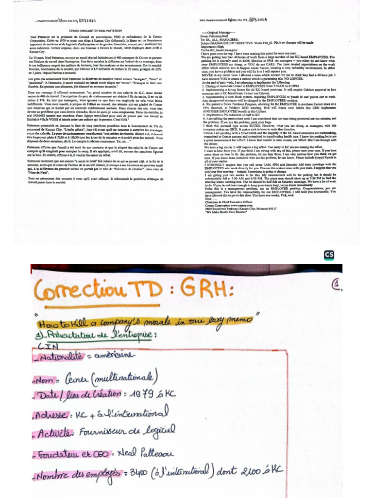 TD GRH | PDF