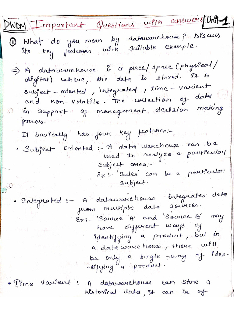 DWDM Important Questions | PDF