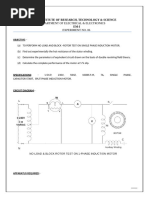 Solo Run For Motors | PDF | Electric Motor | Physical Sciences