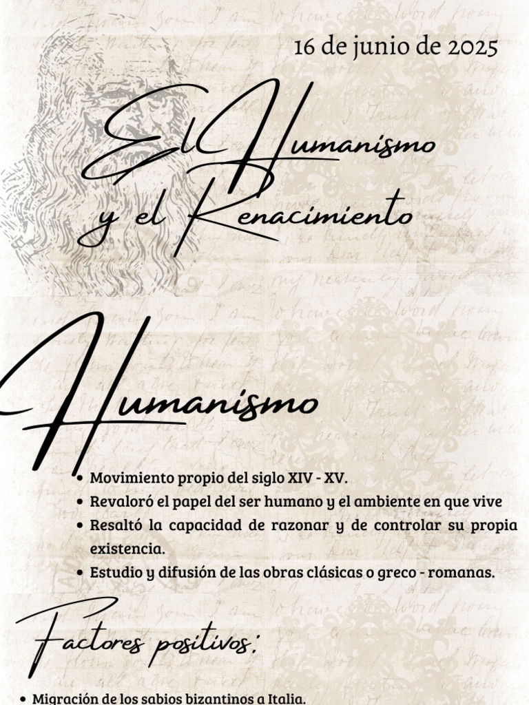 El Humanismo - Renacimiento | PDF | Renacimiento | Florencia