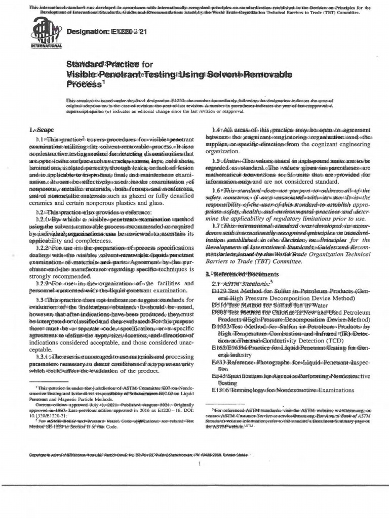 Astm E1220-21 | PDF | Solvente | Soldadura