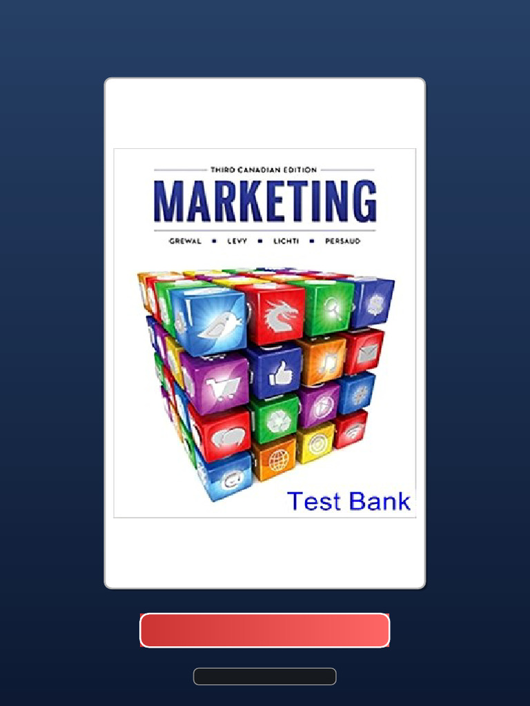 Complete Bundle Marketing Canadian 3rd Edition Grewal | PDF | Multiple ...