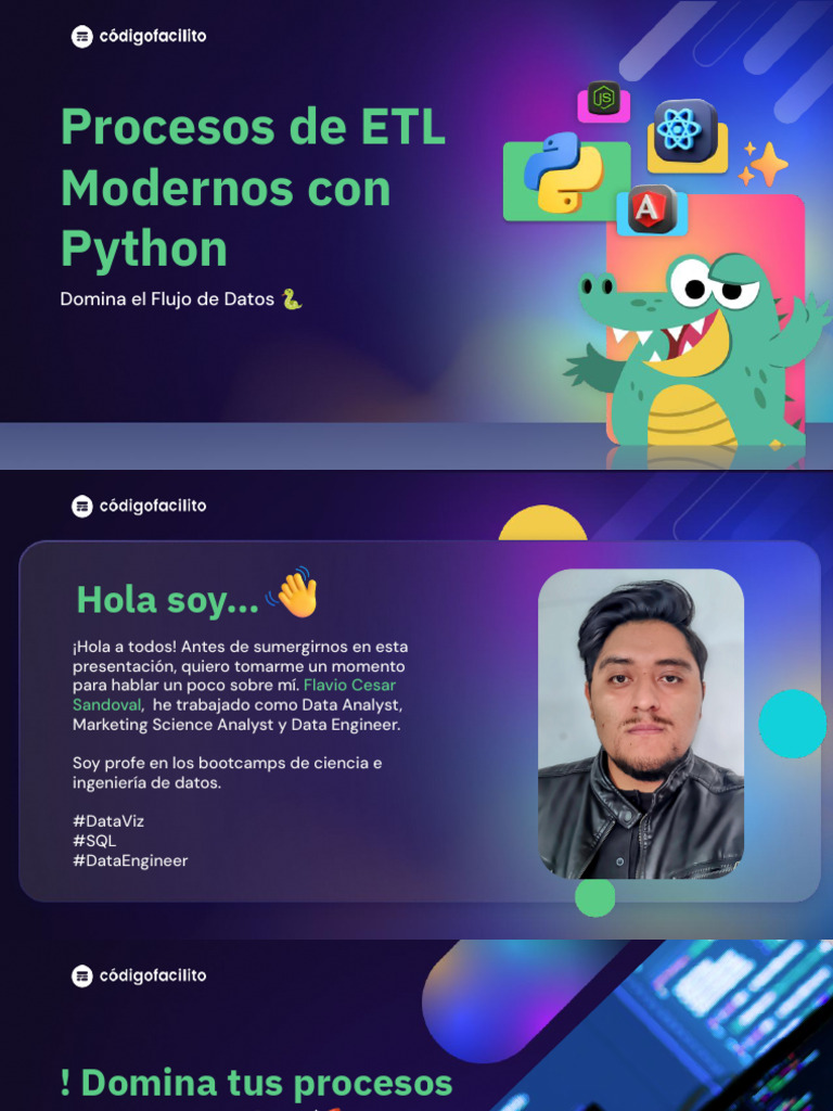 Procesos de ETL Modernos Con Python | PDF | Computación en la nube | Bases de datos
