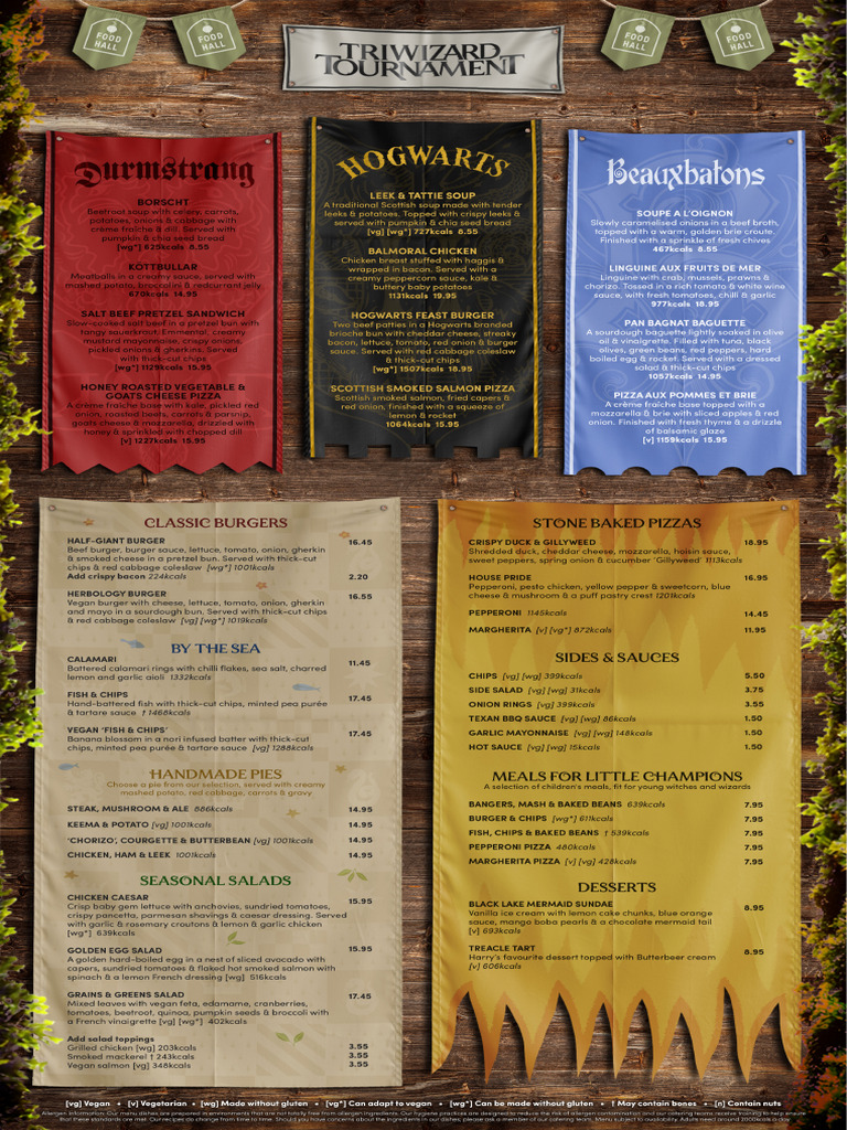 Food Hall Menu TT | PDF