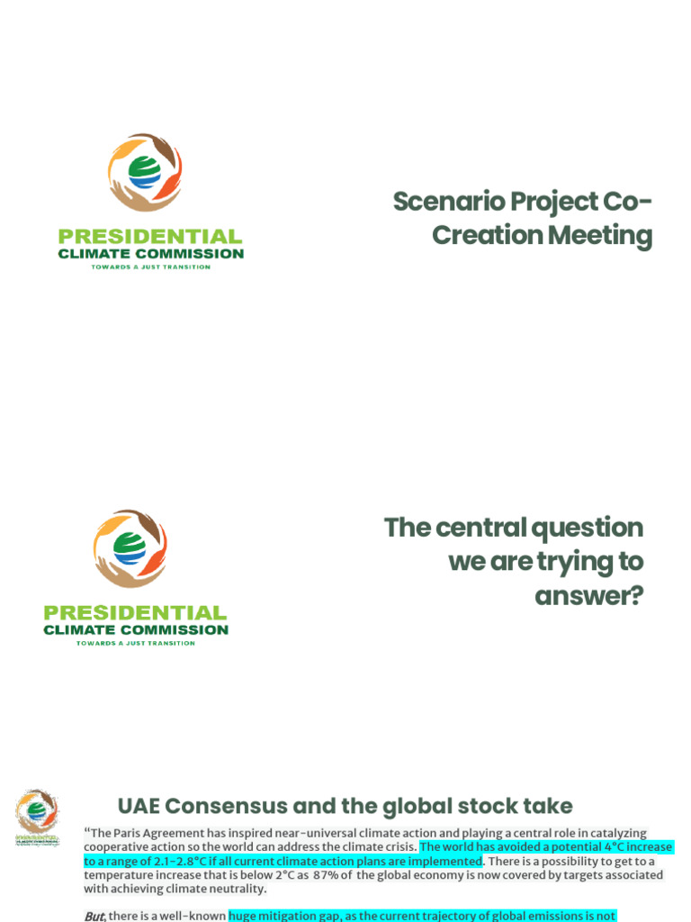 20250115 - Scenario Project - Co-Creation Meeting (1) | PDF | Climate Change Mitigation ...