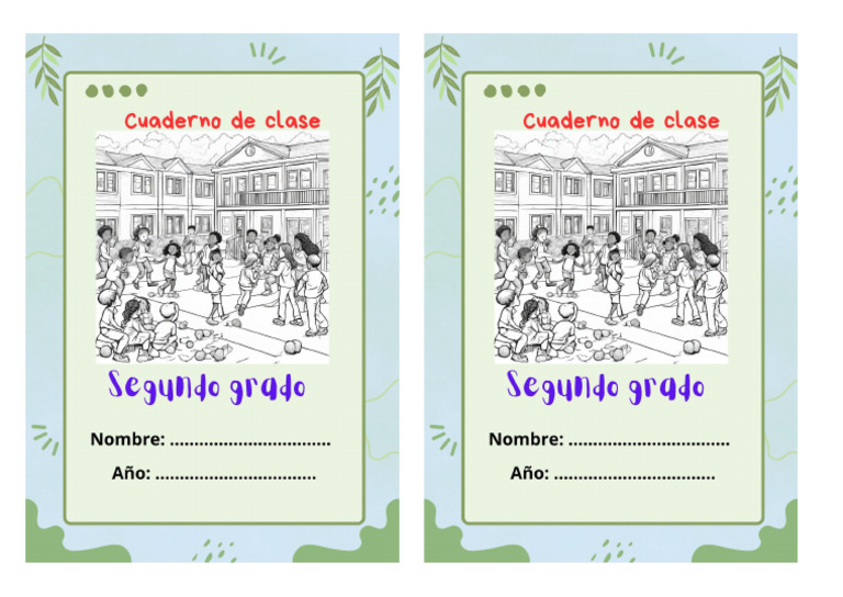 Caratula Cuaderno de Clases 2025 | PDF