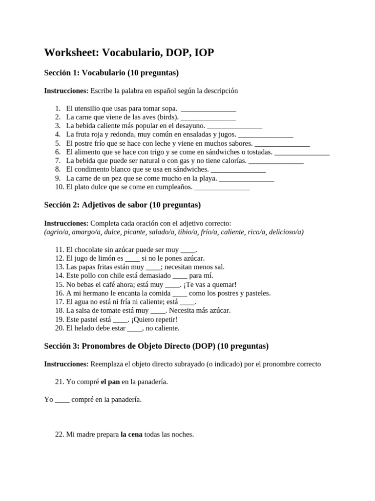 La Comida - Dop:Iop | PDF | Cocina occidental | Cocina