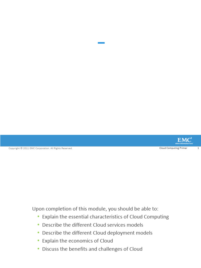 CIS Module 8 - Cloud Computing Primer | PDF | Cloud Computing | Software As A Service