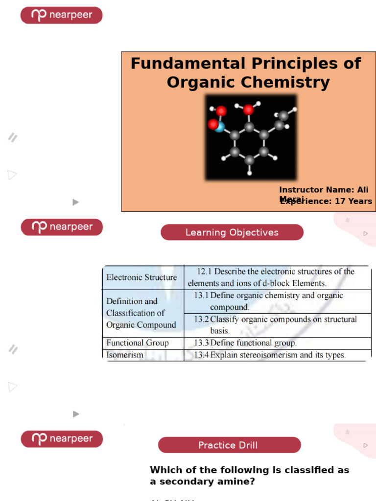 Principles of Organic Chemistry | PDF | Isomer | Chemistry