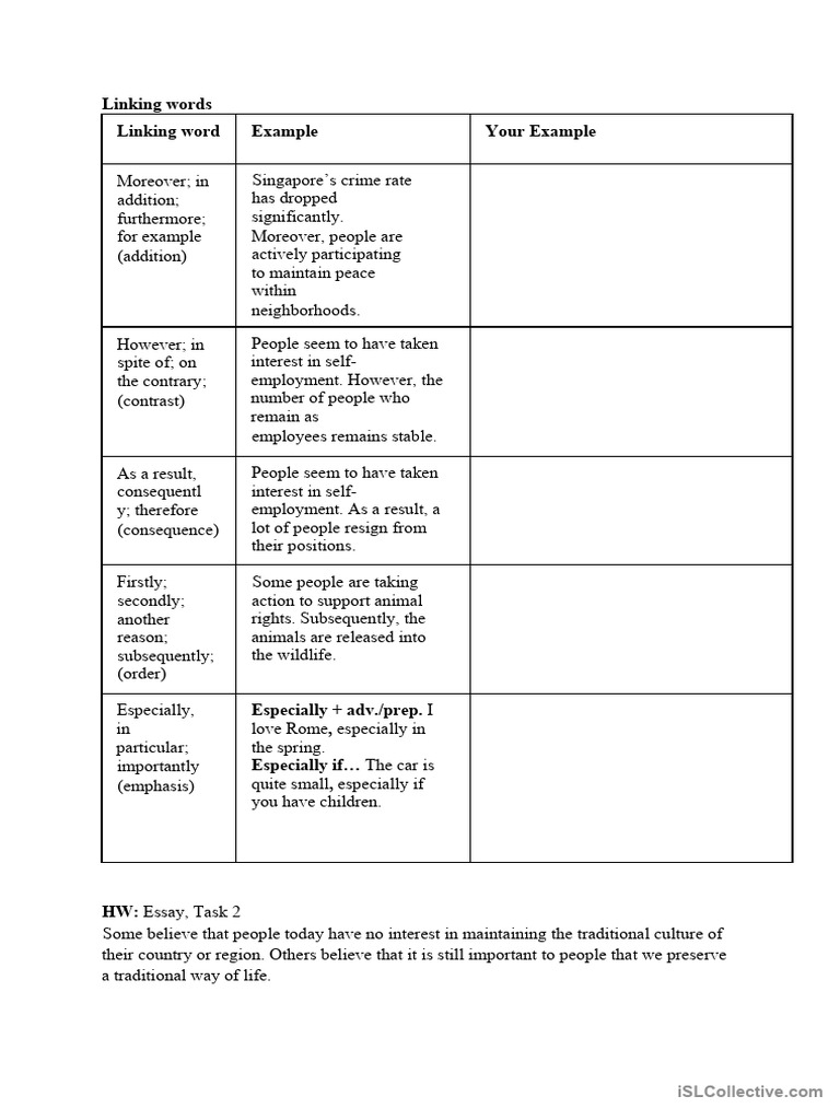 Linking Words, Grammar, IELTS Tasks | PDF